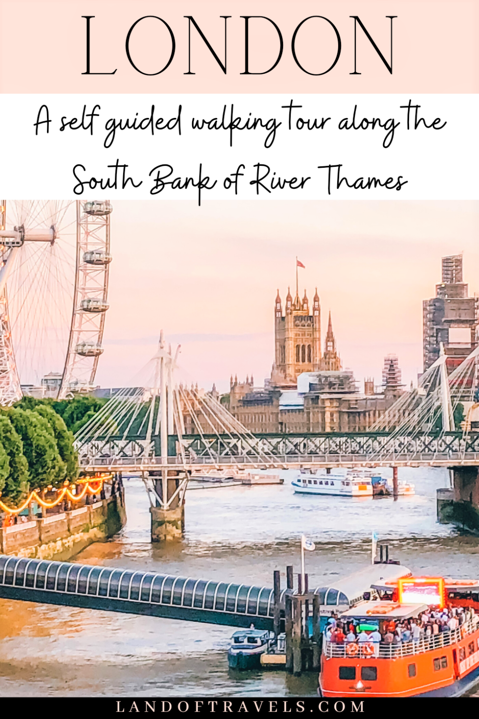 Self guided walk from Westminster to Tower Bridge, London